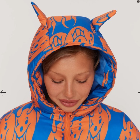 Lazy Oaf | Jackets & Coats | New Lazy Oaf Little Devil Puffer Jacket ...